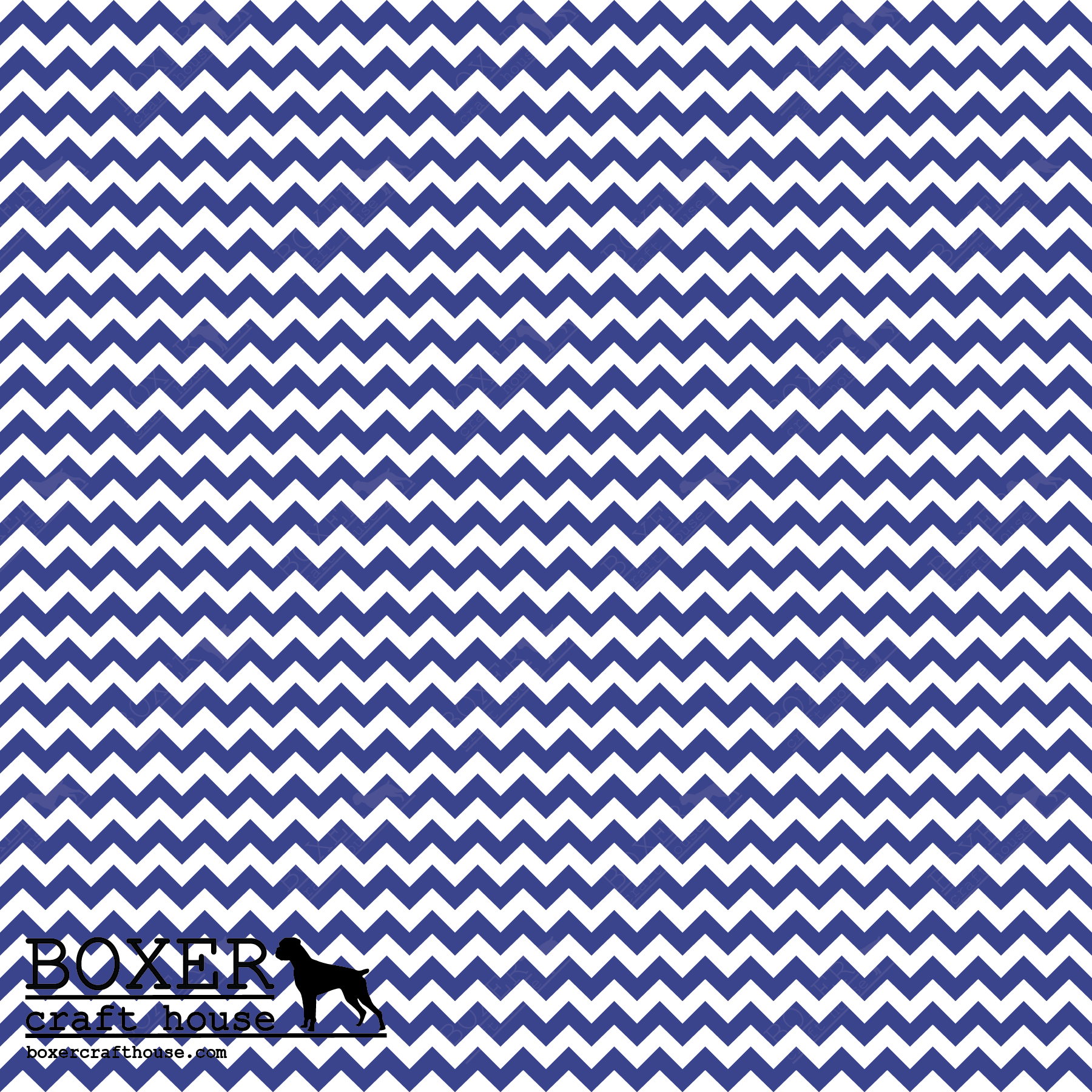 Royal Blue Chevron