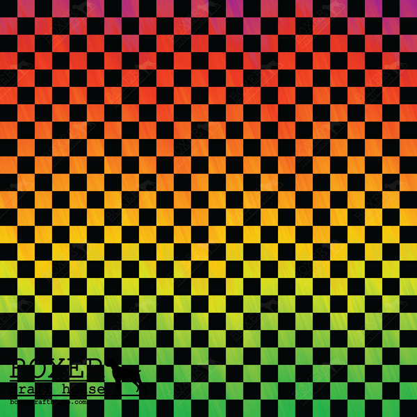 Checkerboard 1/4" - Rainbow – Boxer Craft House
