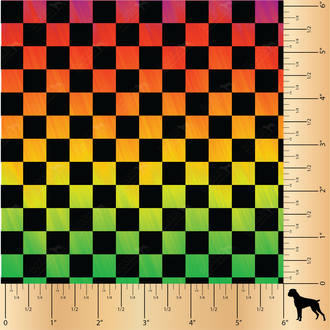 Checkerboard 1/2" - Rainbow – Boxer Craft House